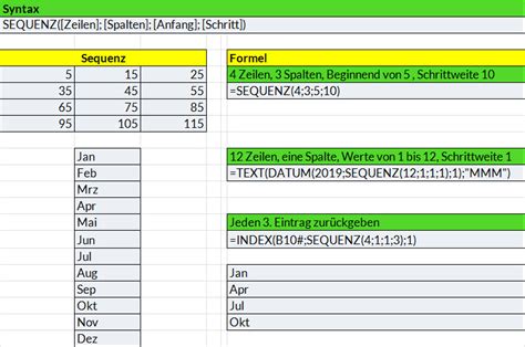 Die Excel Sequenz Funktion Ganz Einfach Erklärt Excelhero