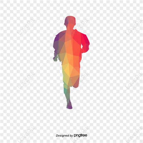 벡터 창의 운동 일러스트 달리기 인물 소재추상화동적 Png 일러스트 무료 다운로드 Lovepik