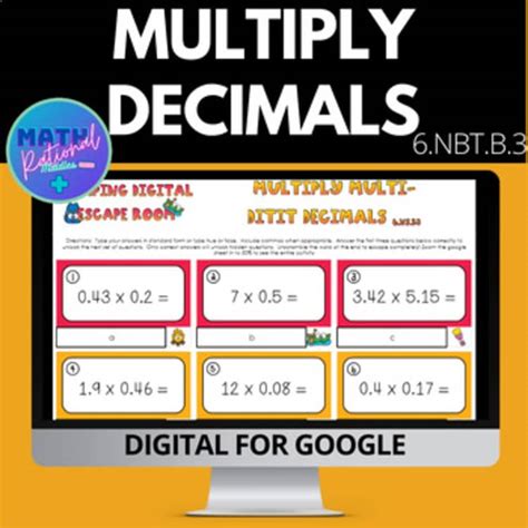 Decimal Multiplication By Math Rational Middles Tpt