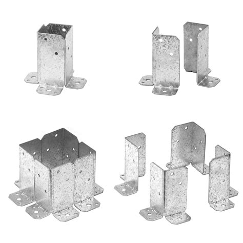 Yidu69q 8 Pcs Adjustable Split Retrofit Post Base For 4x4