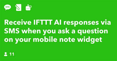 Receive Ifttt Ai Responses Via Sms When You Ask A Question On Your