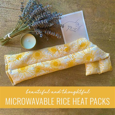 Microwaveable Rice Pack 5”x20” Heat Therapy Etsy