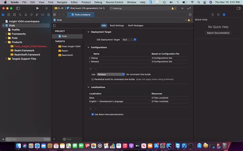 Ios Not Able To Open And Run On The Simulator My Xcworkspace Project Stack Overflow