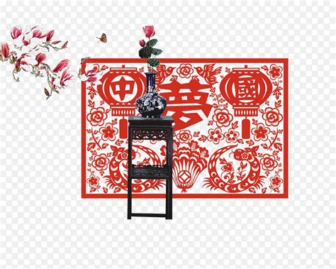 剪纸中国风元素png图片素材下载图片编号qnvezkae 免抠素材网
