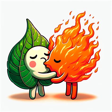 Leafy From Bfdi Kissing Firey From Bfdi Memes Imgflip