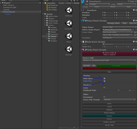 Nullreferenceexception When Linking Vimeo Player With Avpro Video