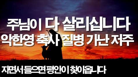 질병에서 가난에서 영적눌림에서 다 살아납니다 가계의저주 잠자며듣는기도 질병치유기도 서효원목사치유기도 축사기도 보혈기도 대적기도 매일기도 따라하는기도 깊은