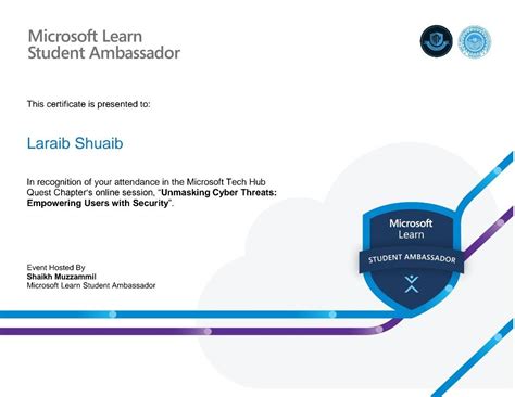 Laraib Shuaib On Linkedin Cybersecurity Microsoftlearn