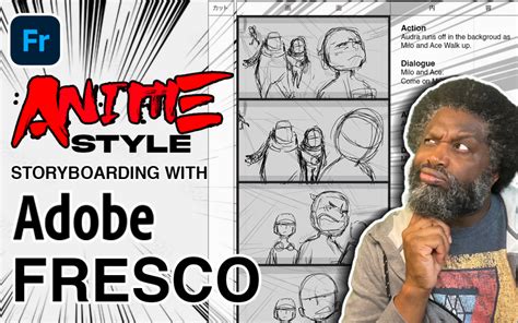 Anime Style Storyboarding With Adobe Fresco Animation Illustration Production Turtledust