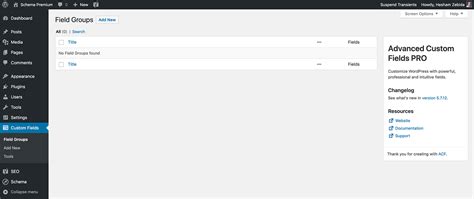 Schema Premium Advanced Custom Fields PRO ACF PRO
