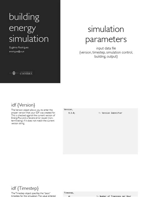 02 Bes Simulation Parameters Pdf Equations Parameter