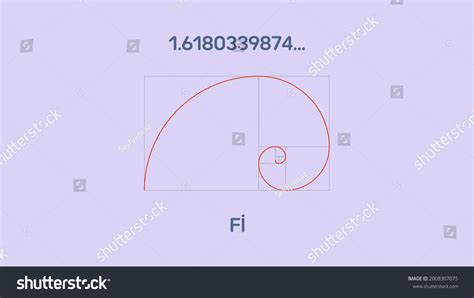 Illustration Golden Ratio Fibonacci Number Stock Illustration Shutterstock