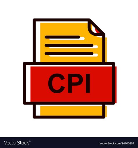 Cpi File Document Icon Royalty Free Vector Image