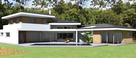 Maison Moderne Toit 1 Pente