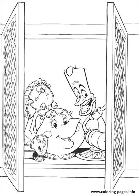 All Servants Hiding Disney Princess 4327 Coloring Page Printable