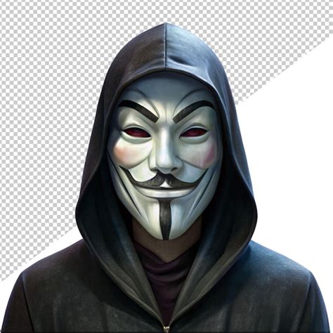 Premium PSD Hacker On Transparent Background