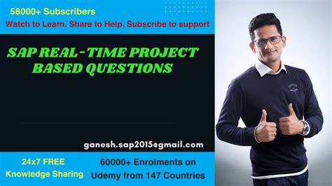 Sap Real Time Project Based Questions Youtube