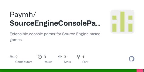 github paymh sourceengineconsoleparser extensible console parser for source engine based games