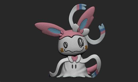 Stl File Pokemon Mimikyu Sylveon 🐉 ・3d Printer Model To Download・cults