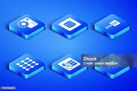 Set Artificial Intelligence Ai Neural Network Computer Api Interface Server Data And Binary Code