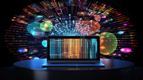 Visualization Big Data Circle Stock Illustration Illustration Of