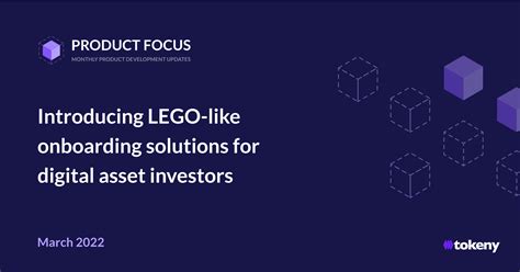 Introducing Lego Like Onboarding Solutions For Digital Asset Investors