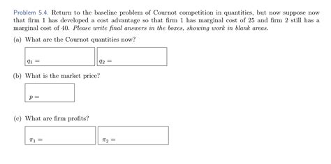Solved Problem 54 Return To The Baseline Problem Of
