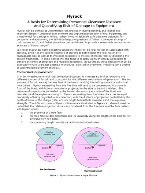 Flyrock Control Pdf Pdf Engineering Tolerance Trajectory