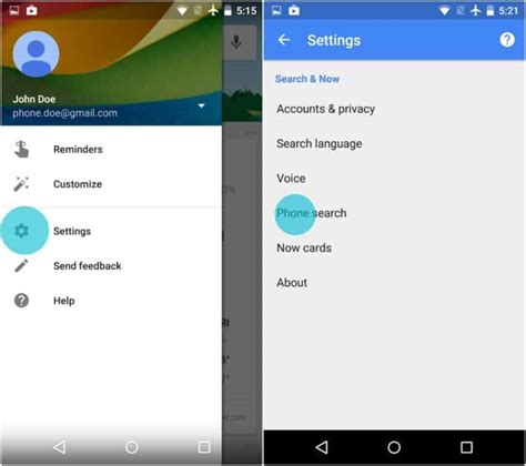 Android How To Choose Which Apps Can Google Now Scan Through