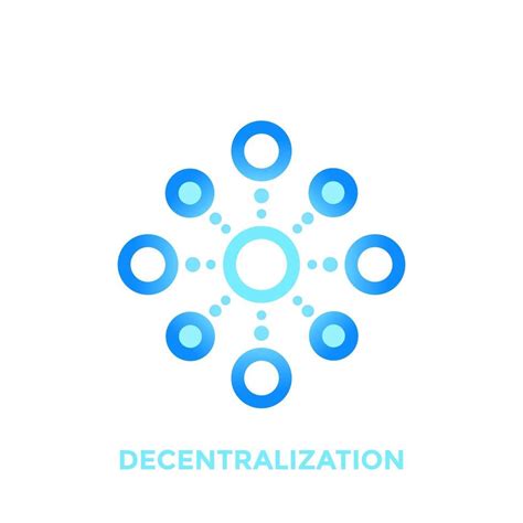Decentralization Vector Icon Logo Element On White 2929287 Vector Art