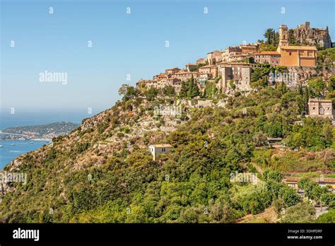 View Of The Medieval Hilltop Village Of Èze On The French Riviera With
