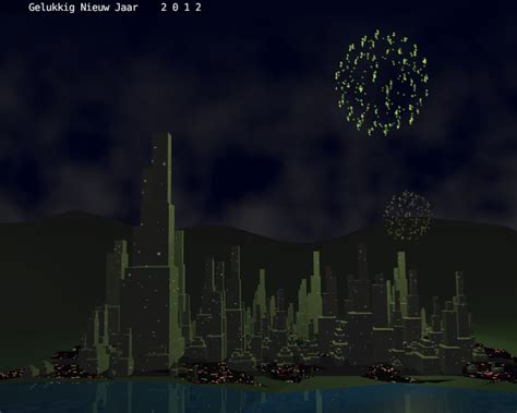 Happy New Year 2012 Fireworks Python Support Blender Artists