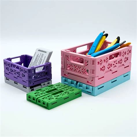 3d Printable Floral Foldable And Stackable Crates 3d Models Download Creality Cloud