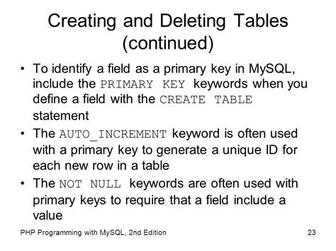 Chapter 8 Manipulating Mysql Databases With Php Php Programming With