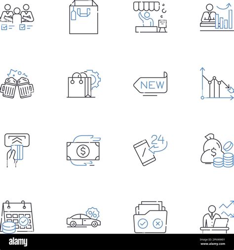 Product Development Line Icons Collection Innovation Prototyping Idea Design Concept