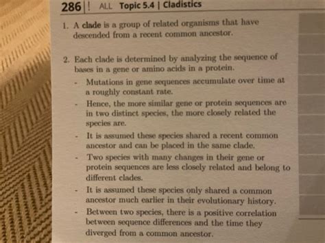 5 4 Cladistics Flashcards Quizlet