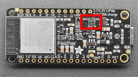 Max17048 Battery Monitor Adafruit Esp32 S2 Tft Feather Adafruit