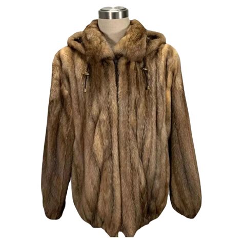 Brand New Big Tall Mens Russian Sable Fur Coat Bomber Jacket Size 2 Xl
