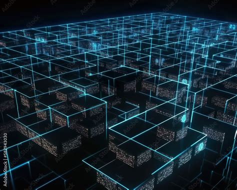 Big Data Binary Code Futuristic Information Technology Future