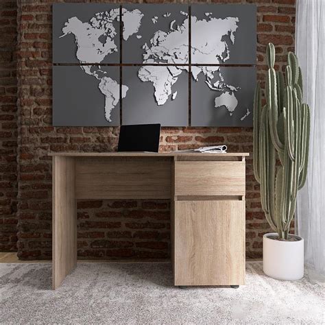 ᐉ Стіл компютерний з тумбою Еверест СЛ 1 Лайт 110х55х77 см Дуб сонома