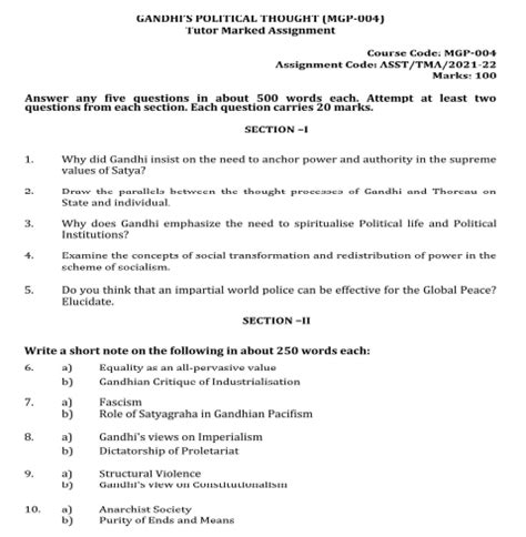 IGNOU MGP SOLVED ASSIGNMENT ENGLISH MEDIUM IGNOU Solved