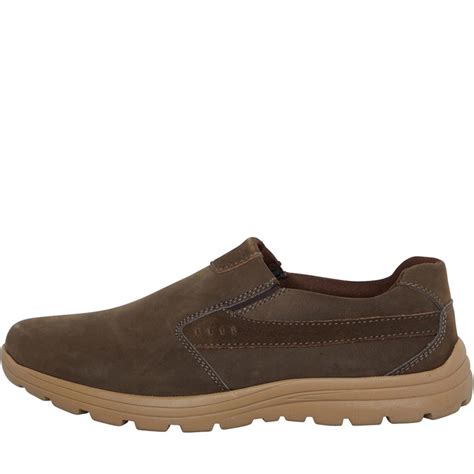 Buy Onfire Mens Nubuck Leather Slip On Shoes Brown