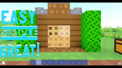How To Build A Simple Cabin In Bloxd Io Youtube