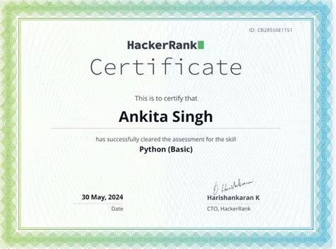 ankita singh on linkedin pythoncertification hackerrank programming techjourney…