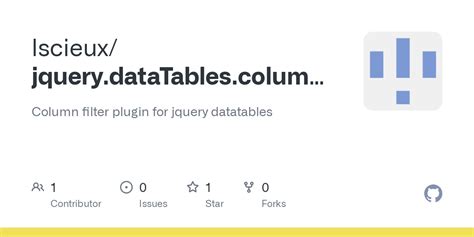 Github Lscieuxlumnfilter Column Filter Plugin For Jquery Datatables