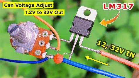 How To Make Voltage Regulator Voltage Regulator Diy Voltage Regulator Lm317 Youtube