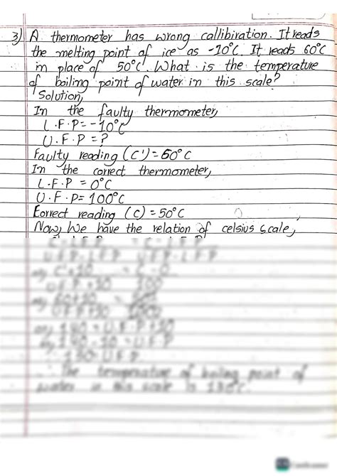 SOLUTION Some Numericals On Heat And Temperature Studypool
