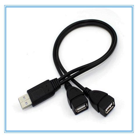 cable extension c to c usb one minute 2in1 male two female data cable