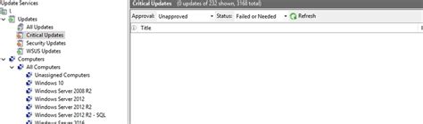 Wsus Do Not Offer Security Patches To Install Software Spiceworks