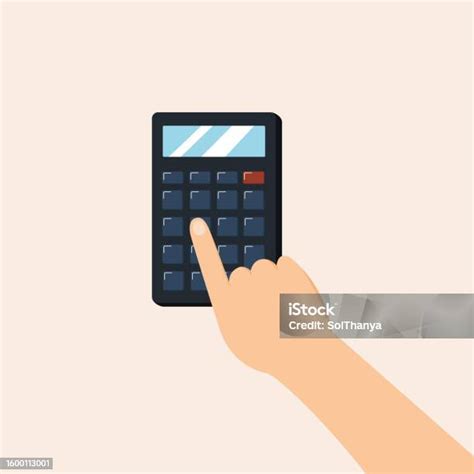수학 연산 예산 분석 데이터 소득 금융 계산기에 숫자를 손으로 누르기 위해 계산기를 사용하십시오 가격에 대한 스톡 벡터 아트 및 기타 이미지 Istock
